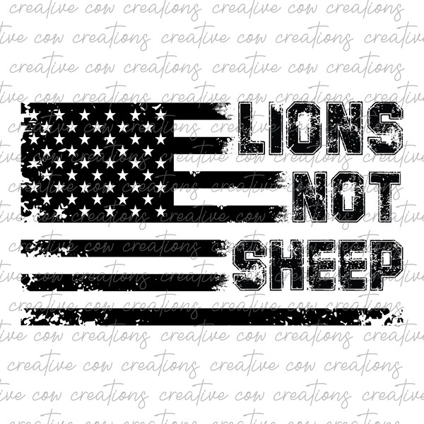 Lions Not Sheep Flag Svg - Etsy Ireland