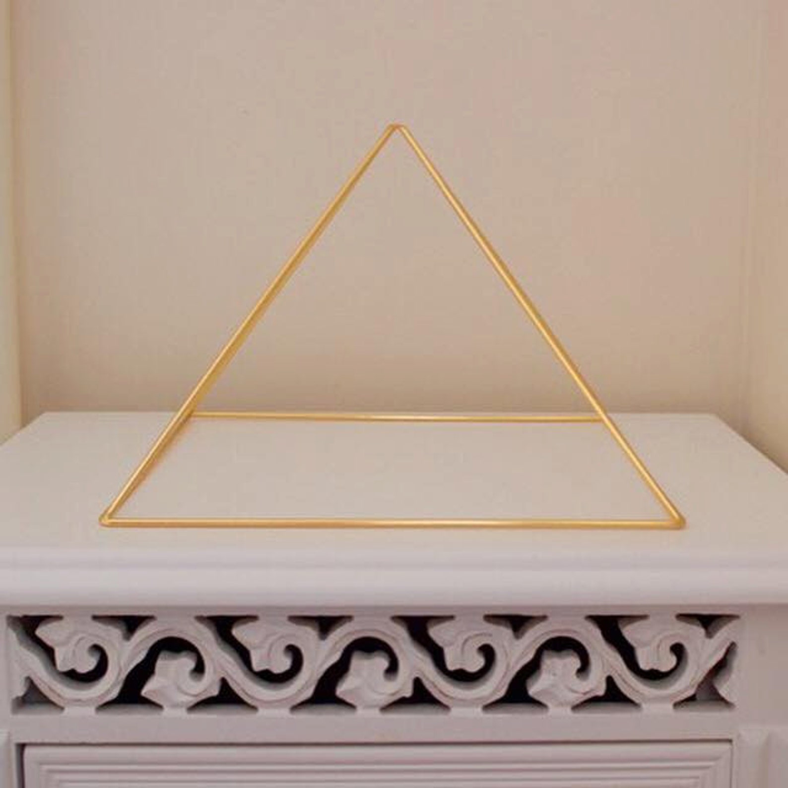 9" 24K Gold Plated Meditation Pyramid - Healing Pyramid - Emf ...