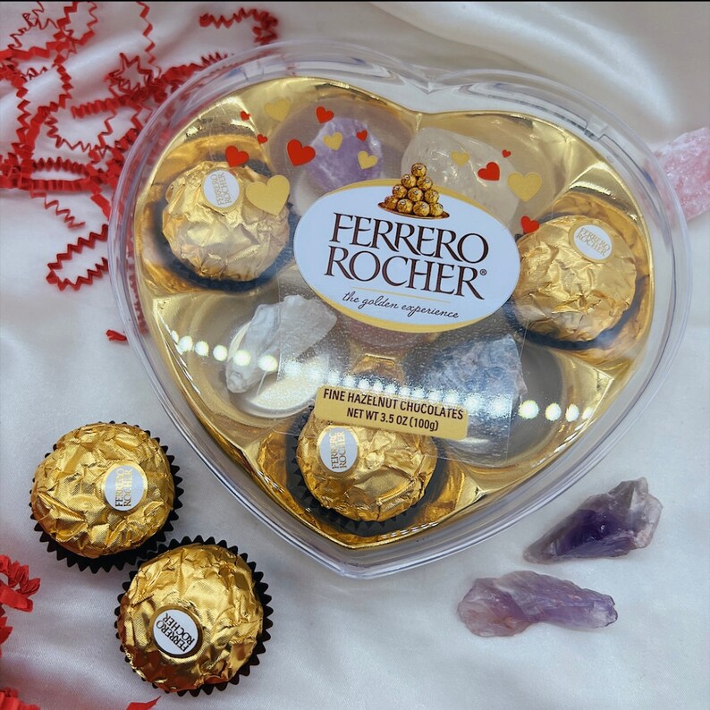 Valentine's Day Crystal Box, Crystal Box of Chocolates, Crystal Heart ...