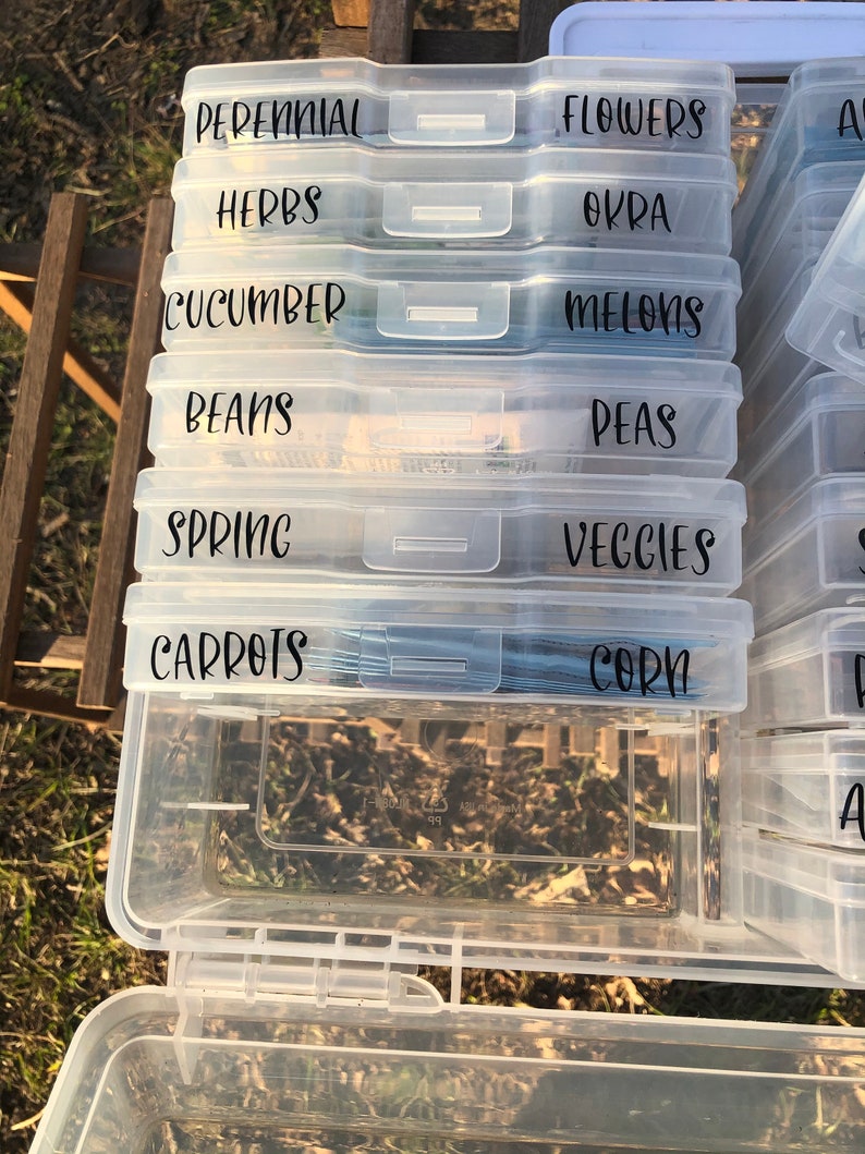 Garden Seed Storage Seed Storage Seed Container Seed Organizer ...