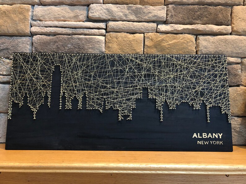 Dallas Texas City Skyline String Art or Any City You - Etsy