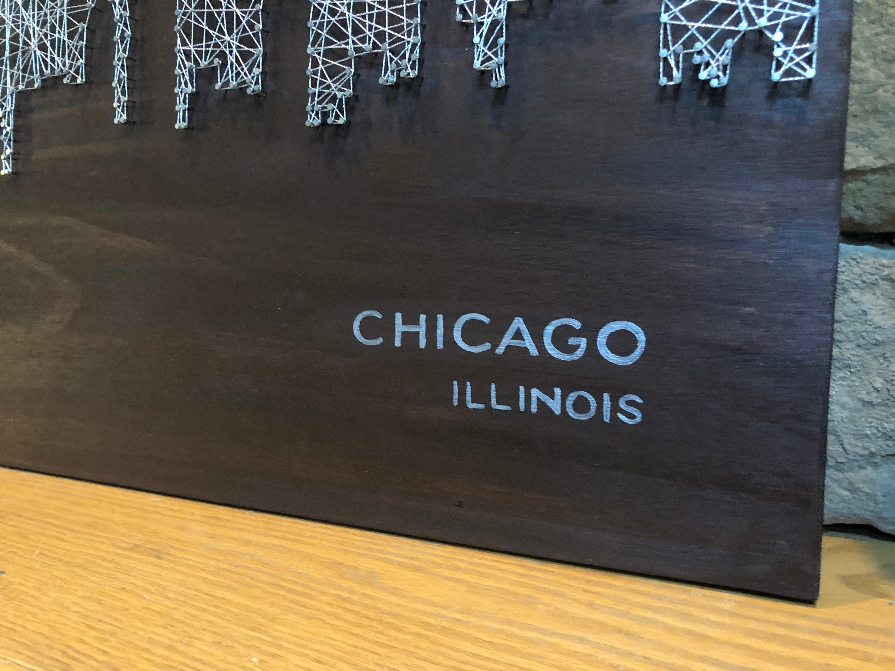 Chicago, Illinois City Skyline String Art - or Any City You Choose! - Etsy