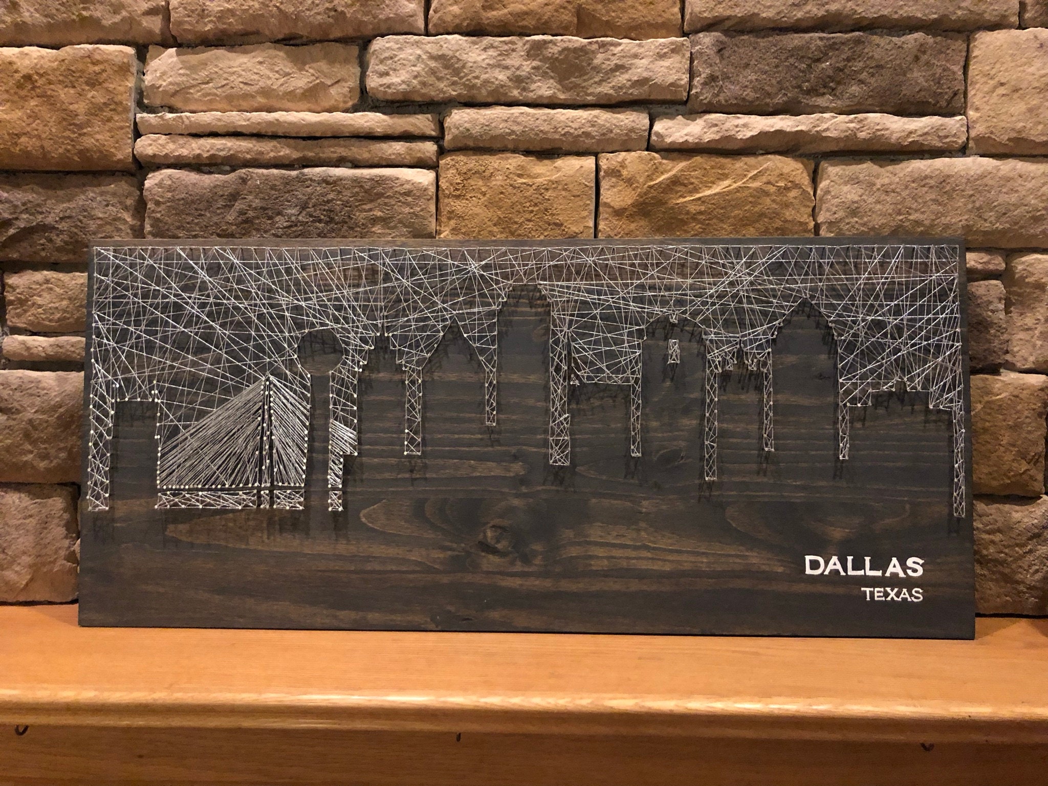 Dallas, Texas City Skyline String Art - or Any City You Choose! - Etsy
