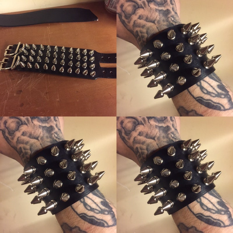 Spiked Punk Bracelets - Etsy