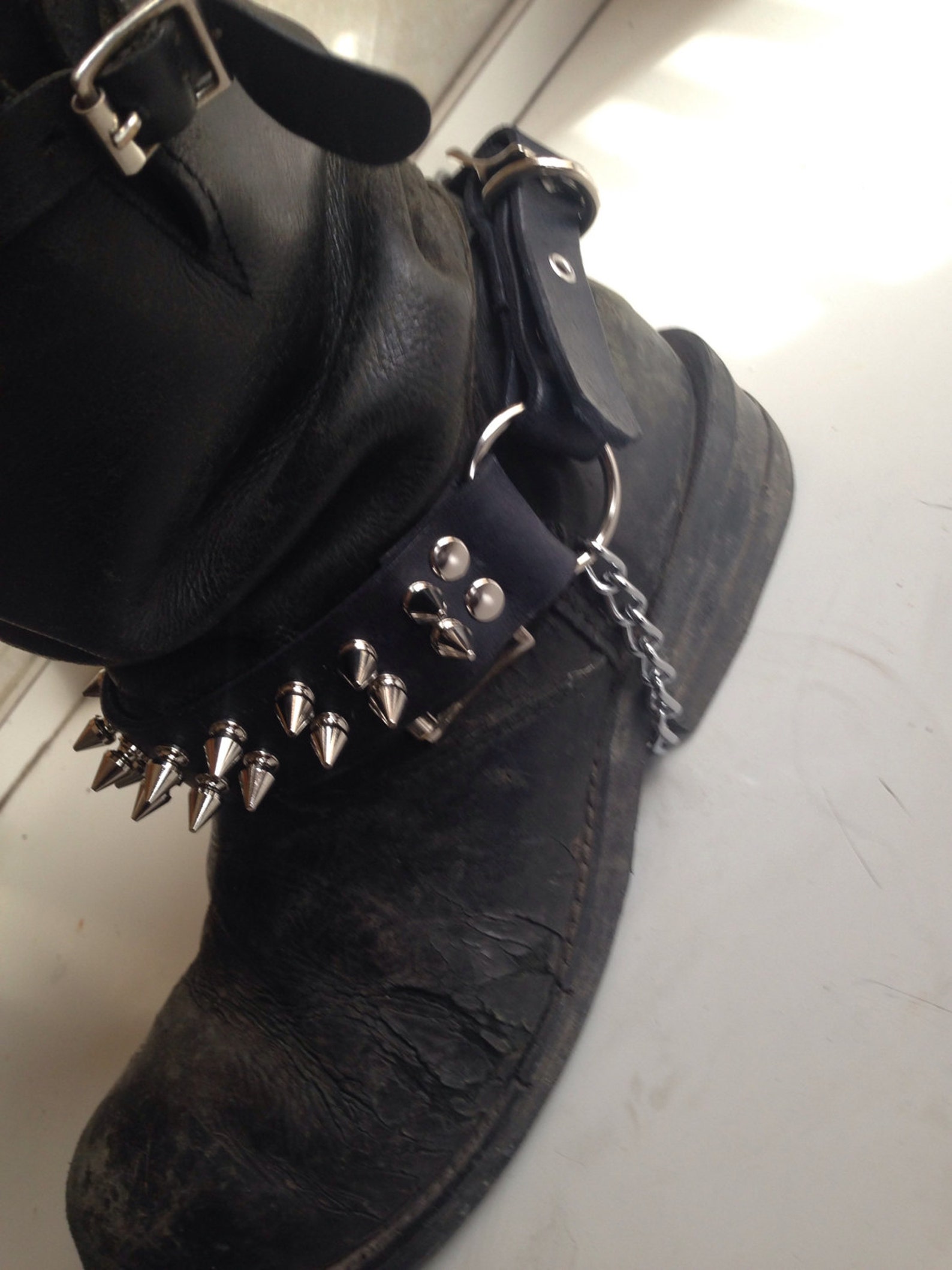 Spiked Biker Boot Strap | Etsy