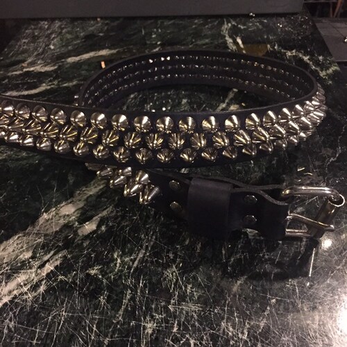 Three Row Pyramid Studded Belt - Etsy