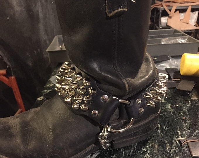 Four Row Studded Bootstrap - Etsy