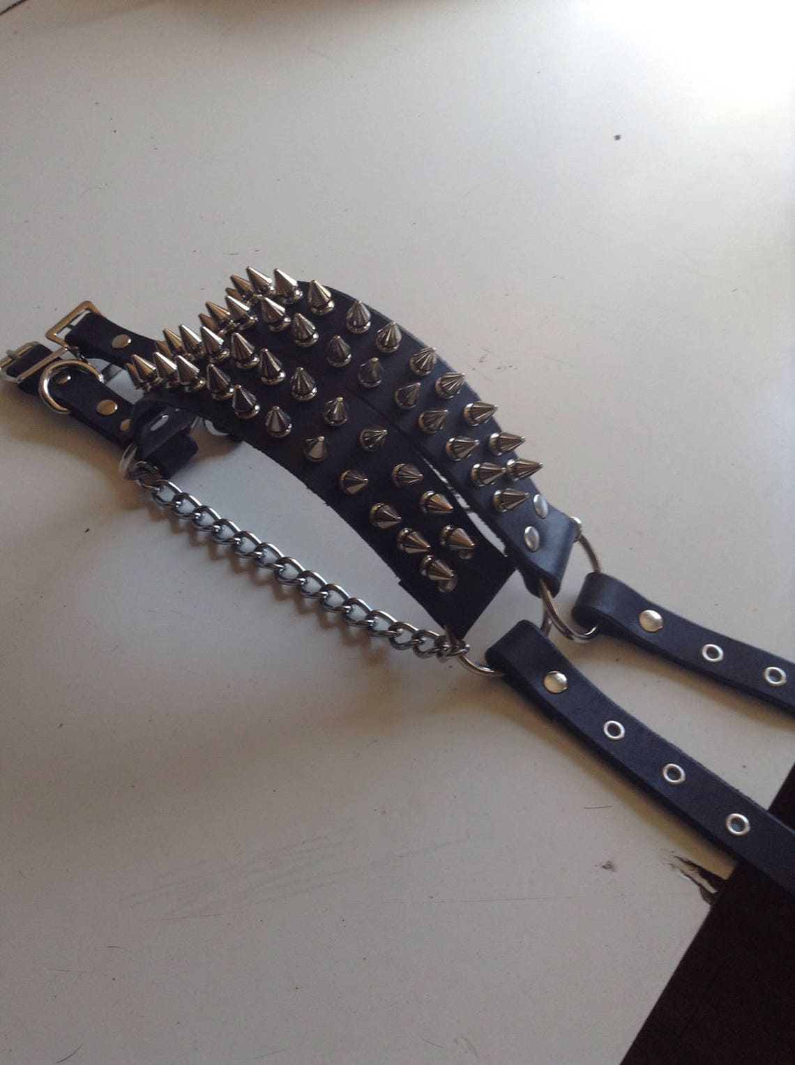 Pair of Spiked Punk Bootstraps - Etsy