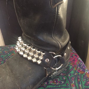 Three Row English Cone Studded Bootstrap - Etsy
