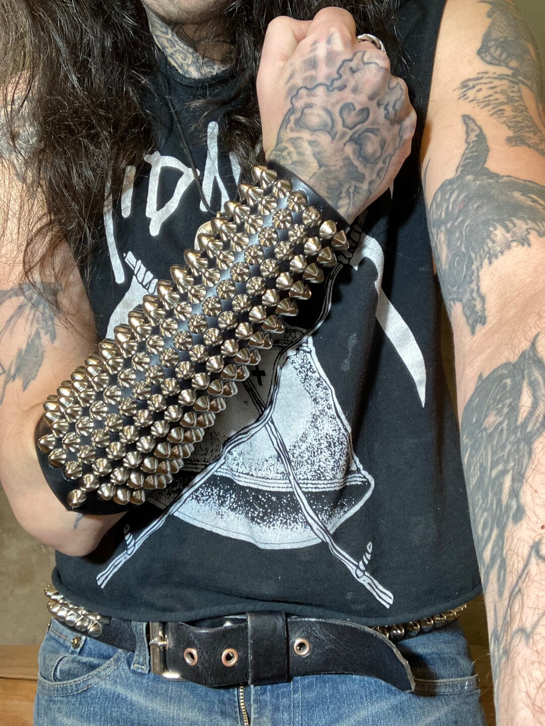 Studded Gauntlet - Etsy