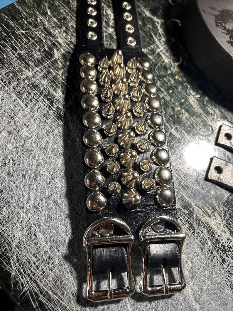 Dragon Cuff | SEXMAN LEATHER Spiked, Tall Cone & Dome Studded Leather ...