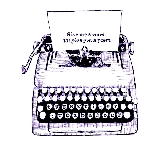 Custom Typewriter Poetry by Typewriter Troubadour | Etsy