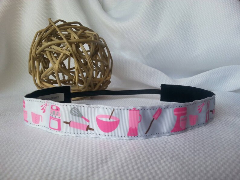 Non Slip Headband Baker Baking Betty Pink 7/8" - Etsy