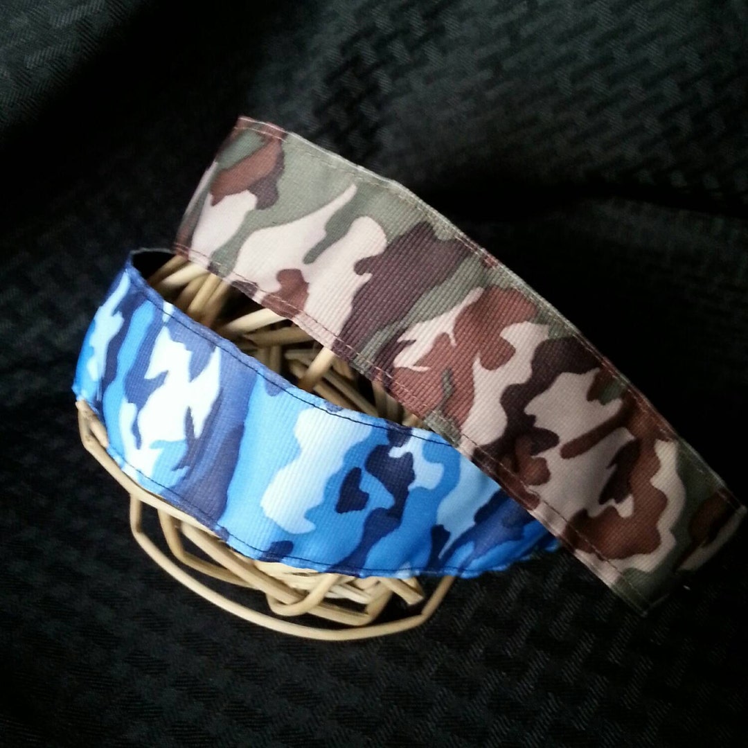 Non Slip Headbands Camouflage Military Army Patriotic Green or Blue 1.5 ...