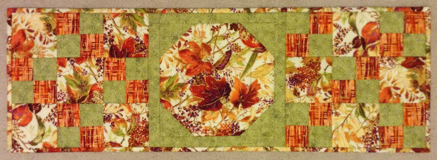 Autumn Table Runner With Matching Pillow - Etsy