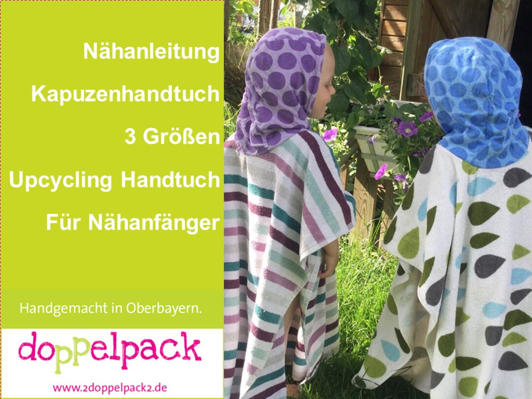 Hooded Towel, Bath Poncho, Sewing Instructions, Pattern - Etsy