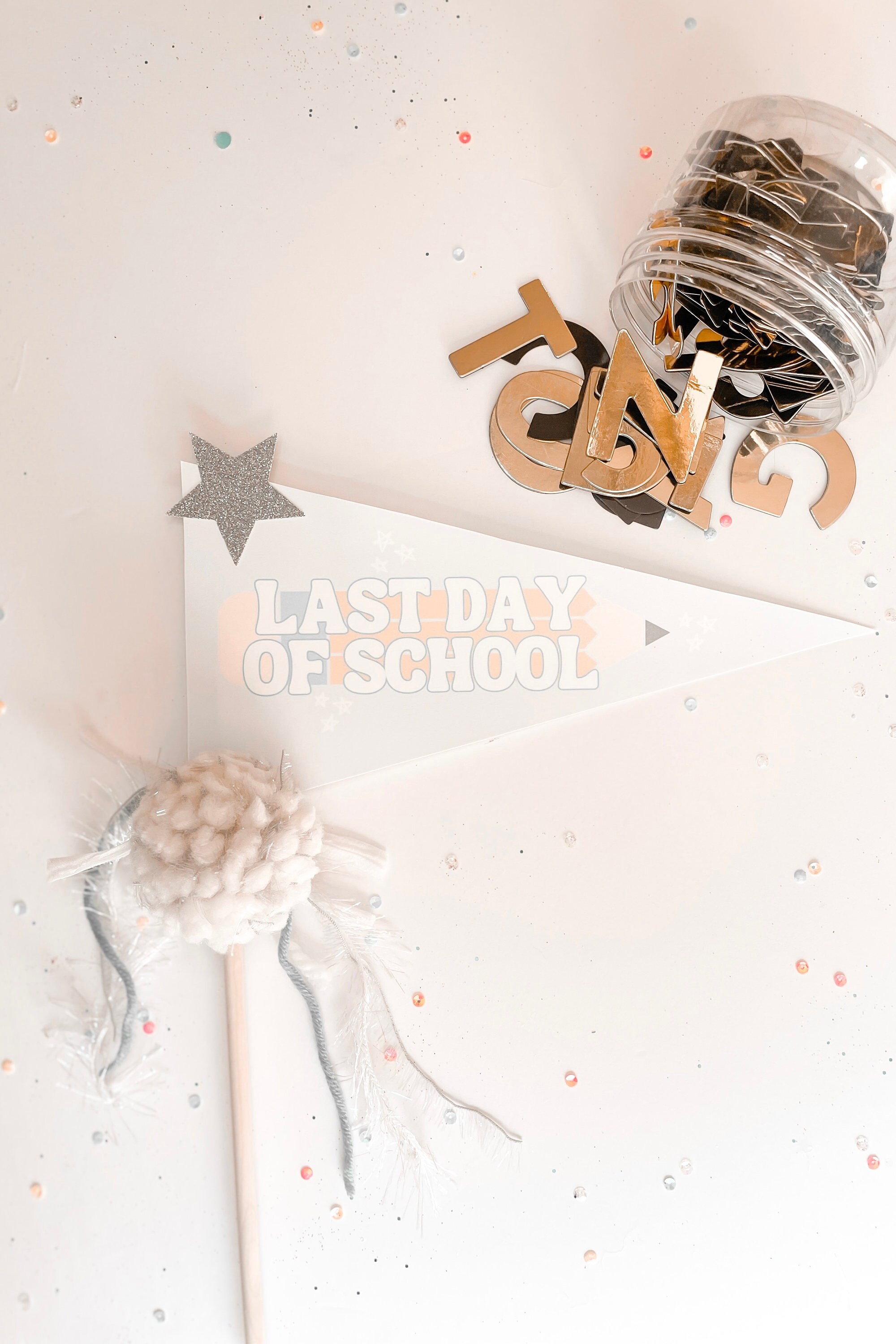 Last Day of School Pennant Flag Preschool Graduation Gift Kid School ...