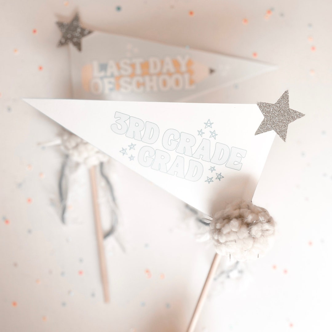 Last Day of School Pennant Flag Preschool Graduation Gift Kid School ...