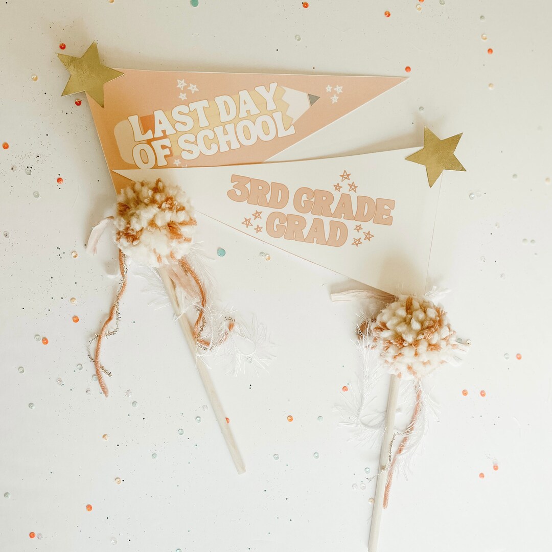 Graduation Pennant Flag Prek Class Gift Last Day of School Photo Banner ...