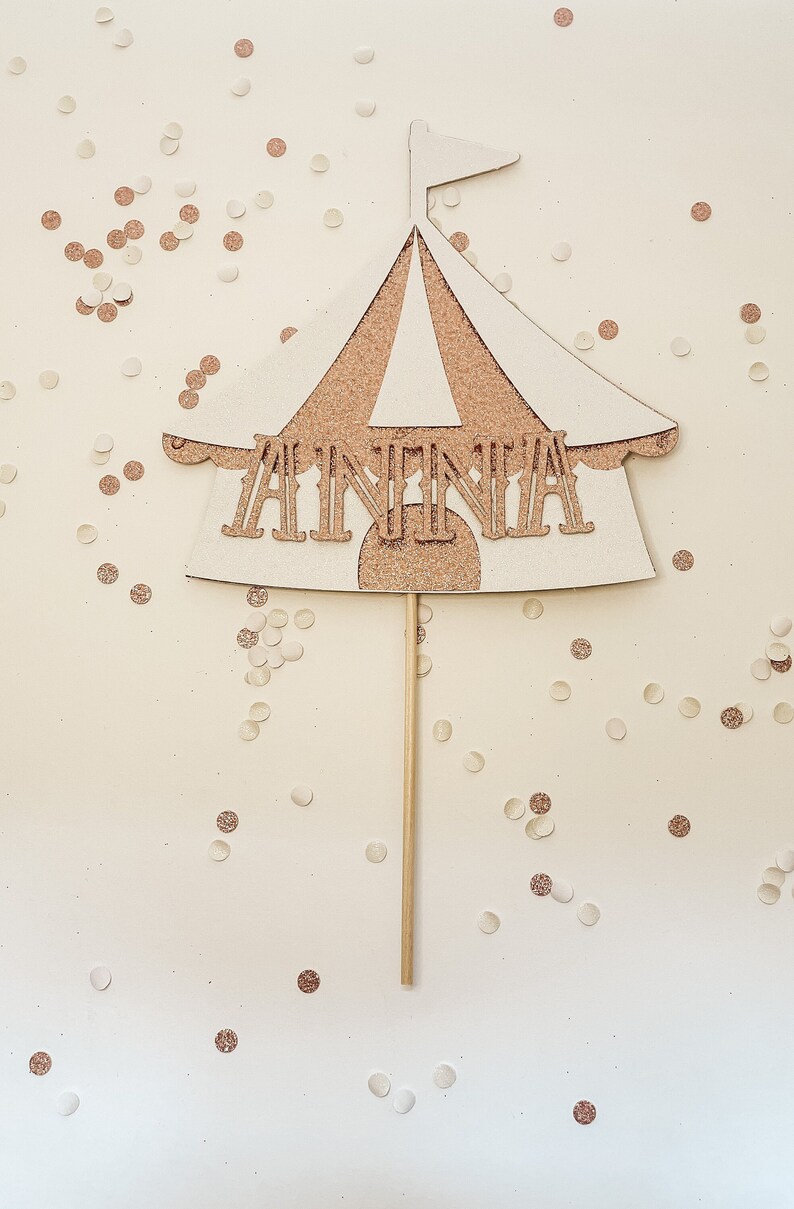 Circus Tent Cake Topper, Vintage Birthday Decor - Etsy