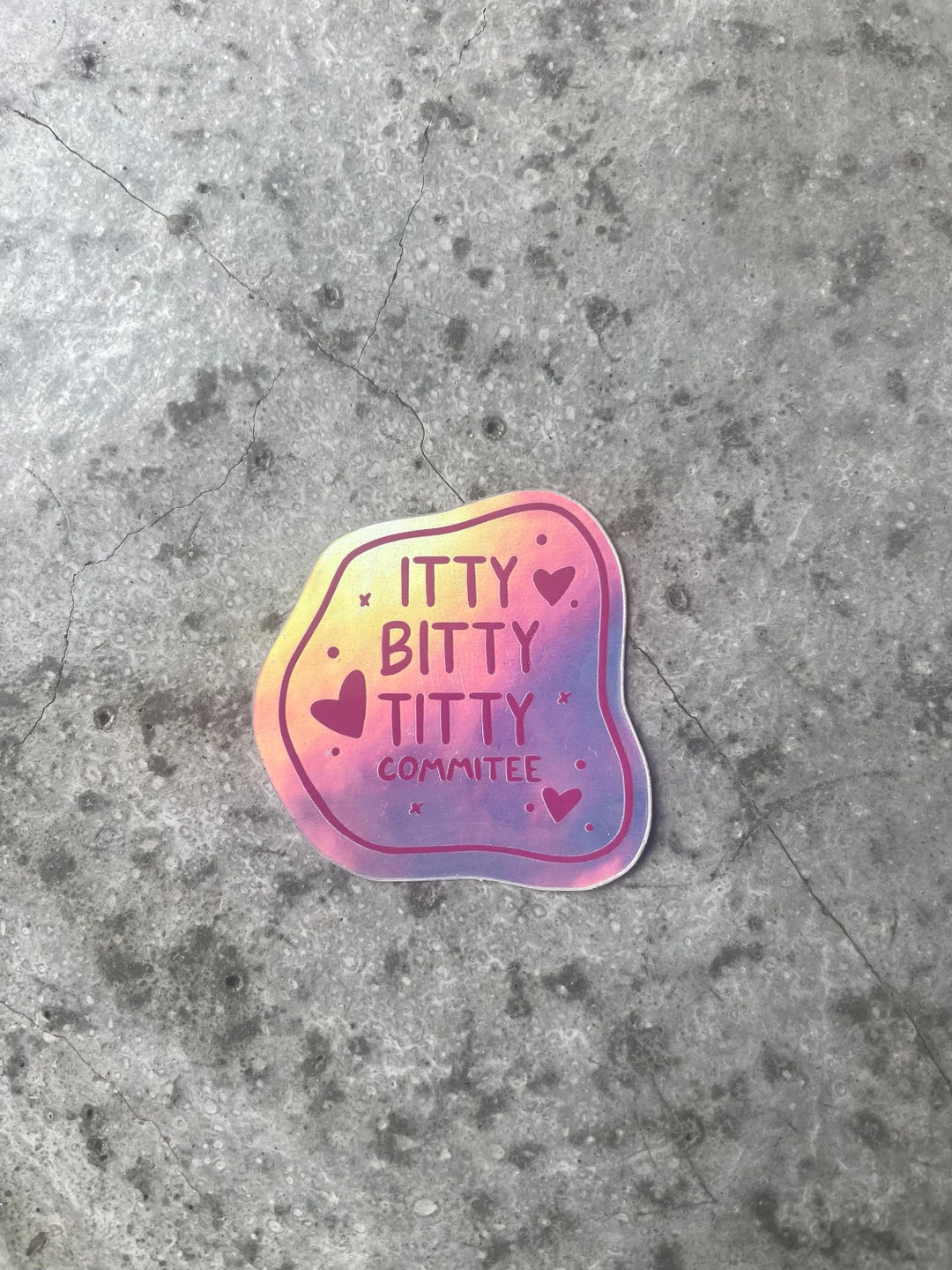 Itty Bitty Titty Committee Sticker - Etsy