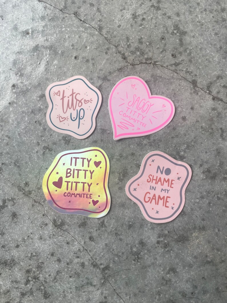 Itty Bitty Titty Committee Sticker Etsy