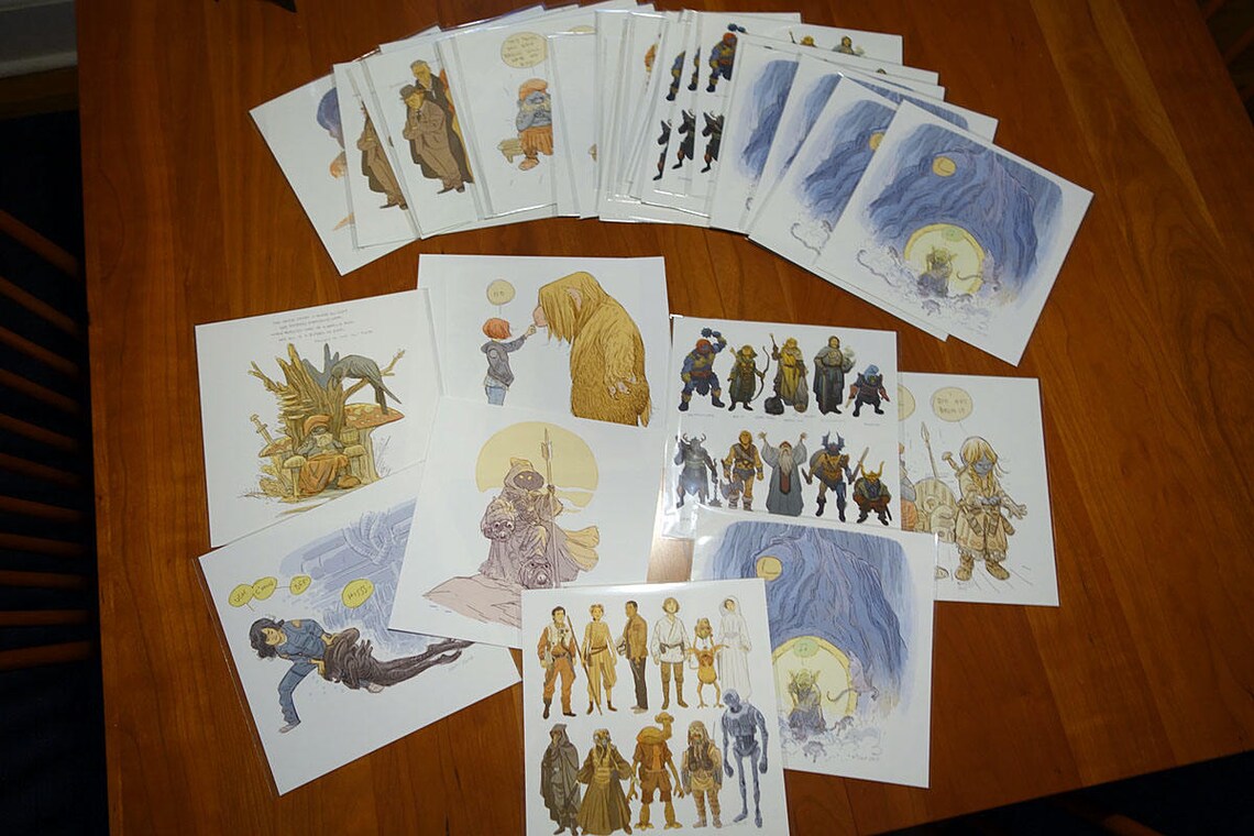 Gonk Rider - Sketch Print - Etsy