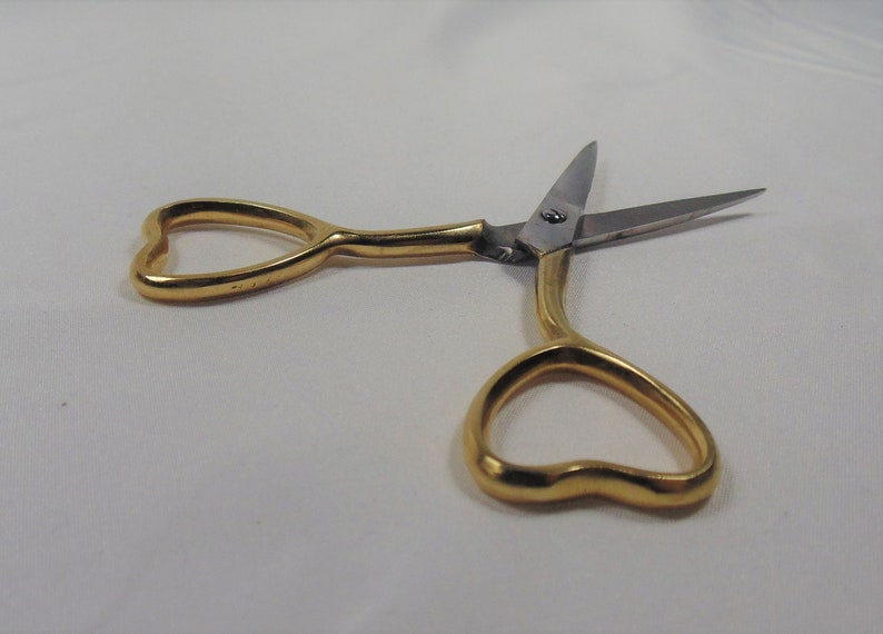 Needle Point Scissor Heart Themed 3.5" Inches (handmade) - Etsy