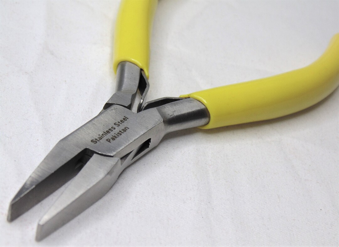 5" Flat Nose Pliers, Japanese Stainless Steel, PVC Handles - Etsy
