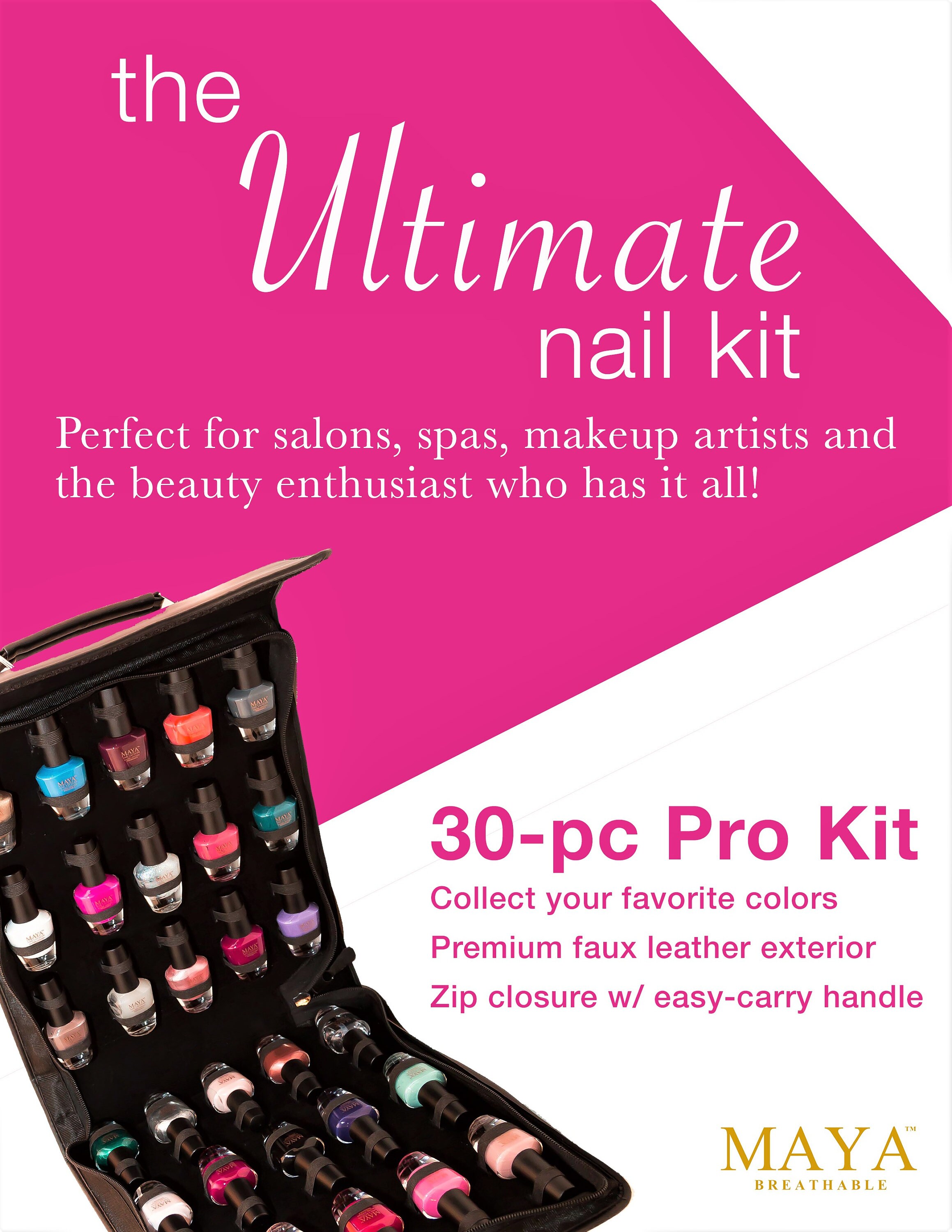 Maya Nail Polish Collection of 36 (in a Handy Zipper Case) - Etsy