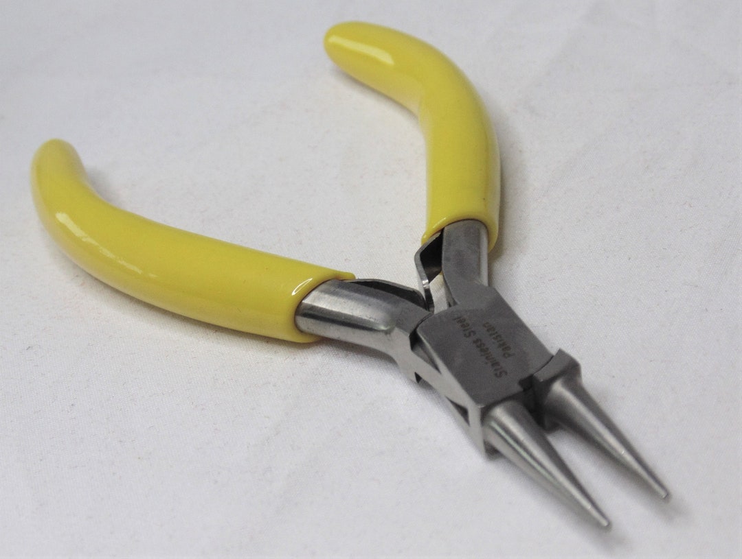 5" Round Nose Pliers - Japanese Stainless Steel, PVC Handles - Etsy