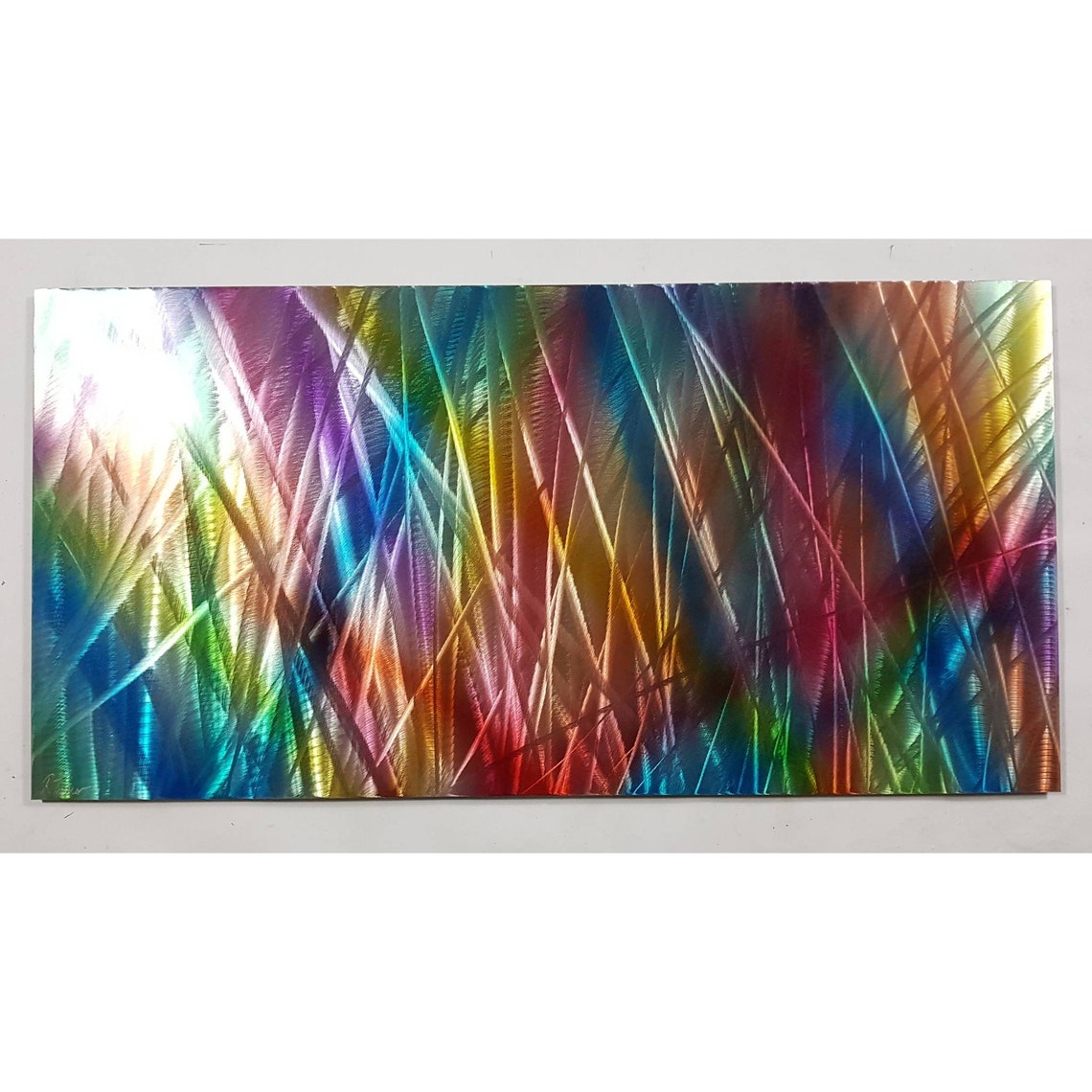 Modern Abstract Contemporary Metal Wall Art 3D Effect by R - Etsy UK