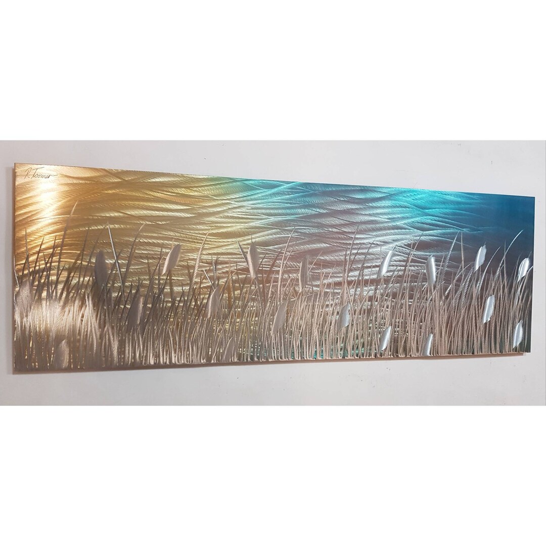 Modern, Abstract, Contemporary Metal Wall Art, 3D Effect, by R Toomer ...