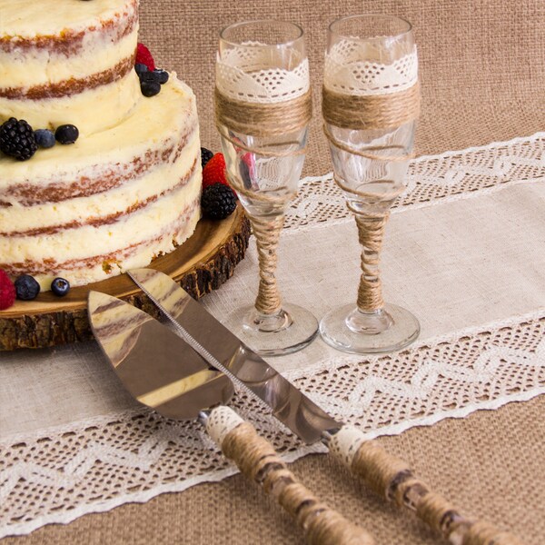 Rustic Cake Server - Etsy