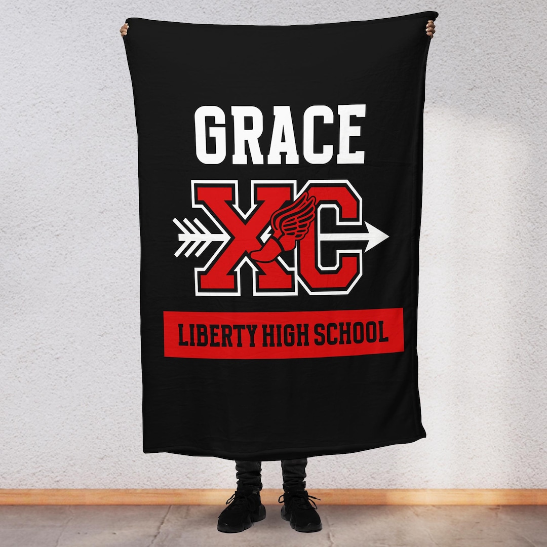 Custom Cross Country Blanket, Personalized Name, Color, XC Arrow Sports ...