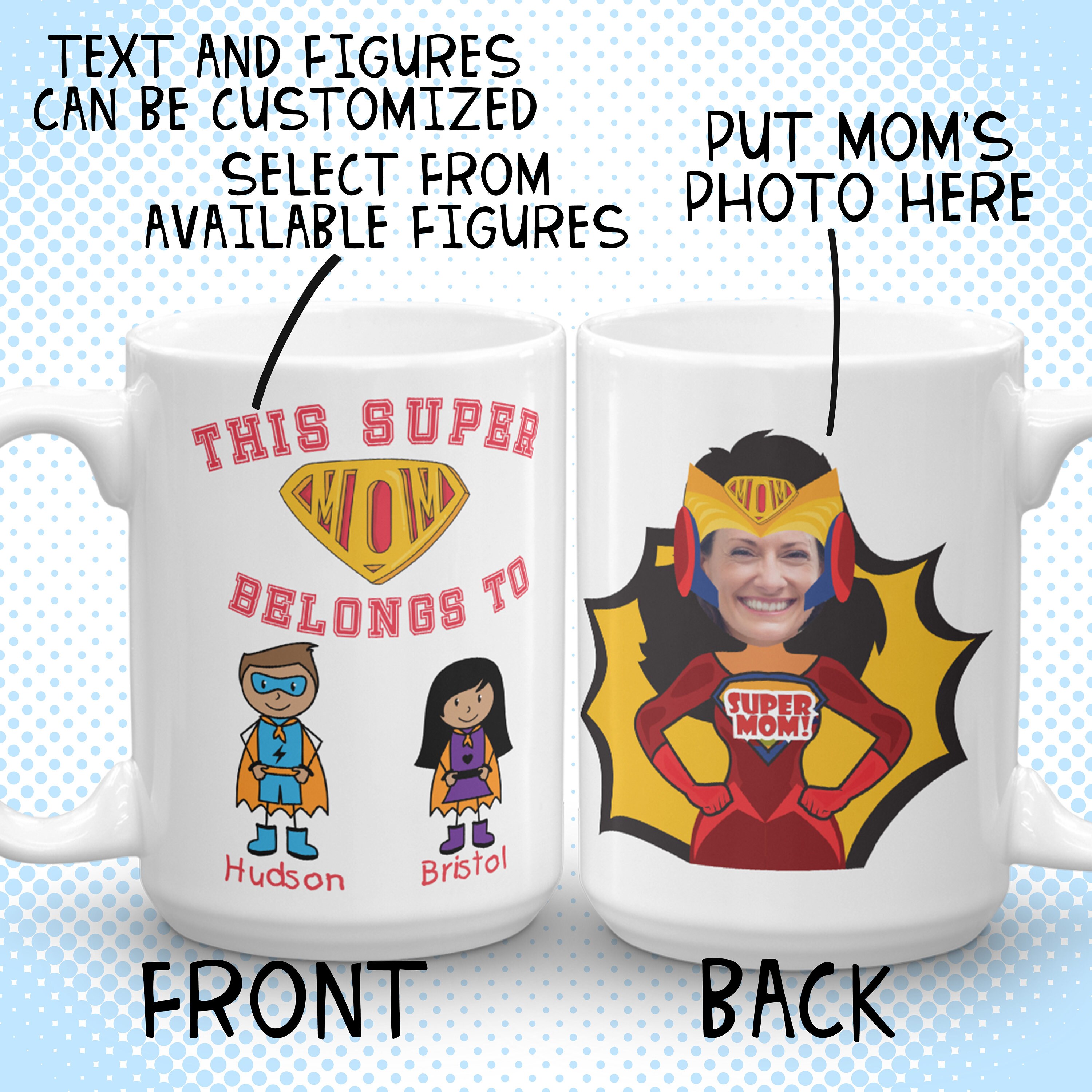 Super Mom Stick Figure