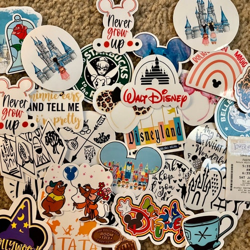 Pack of 8 Assorted Disney Waterproof Sticker. Disney. - Etsy