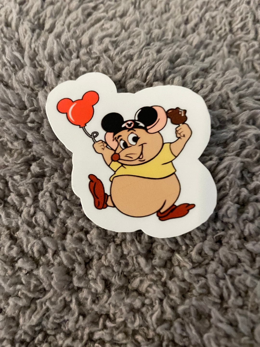 Gus Gus Waterproof Sticker. Cinderella. Mickey Balloon. Disney Snacks ...