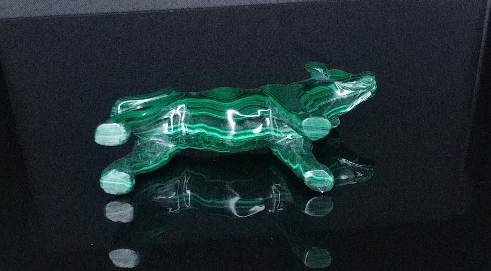 Malachite Dog - Etsy