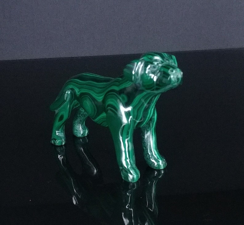 Malachite Dog - Etsy