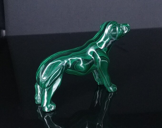 Malachite Dog - Etsy