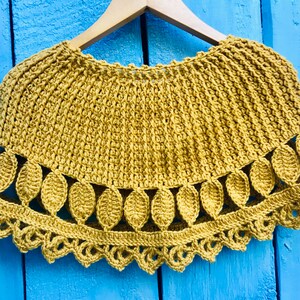 November Leaves Cape Crochet Pattern Autumn Capelet Crochet | Etsy