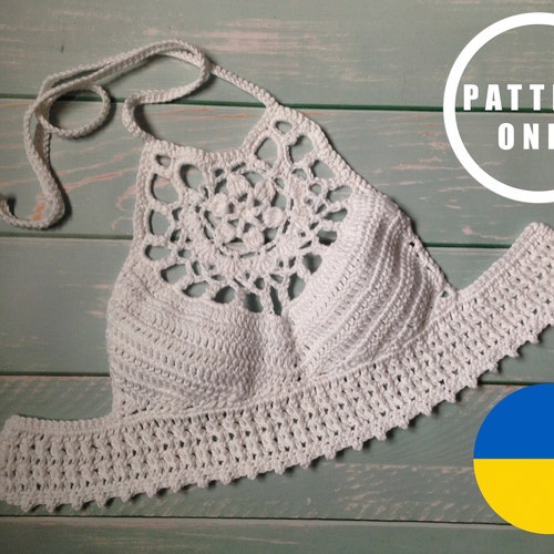 PDF Pattern Boho Crochet Halter Top - Etsy