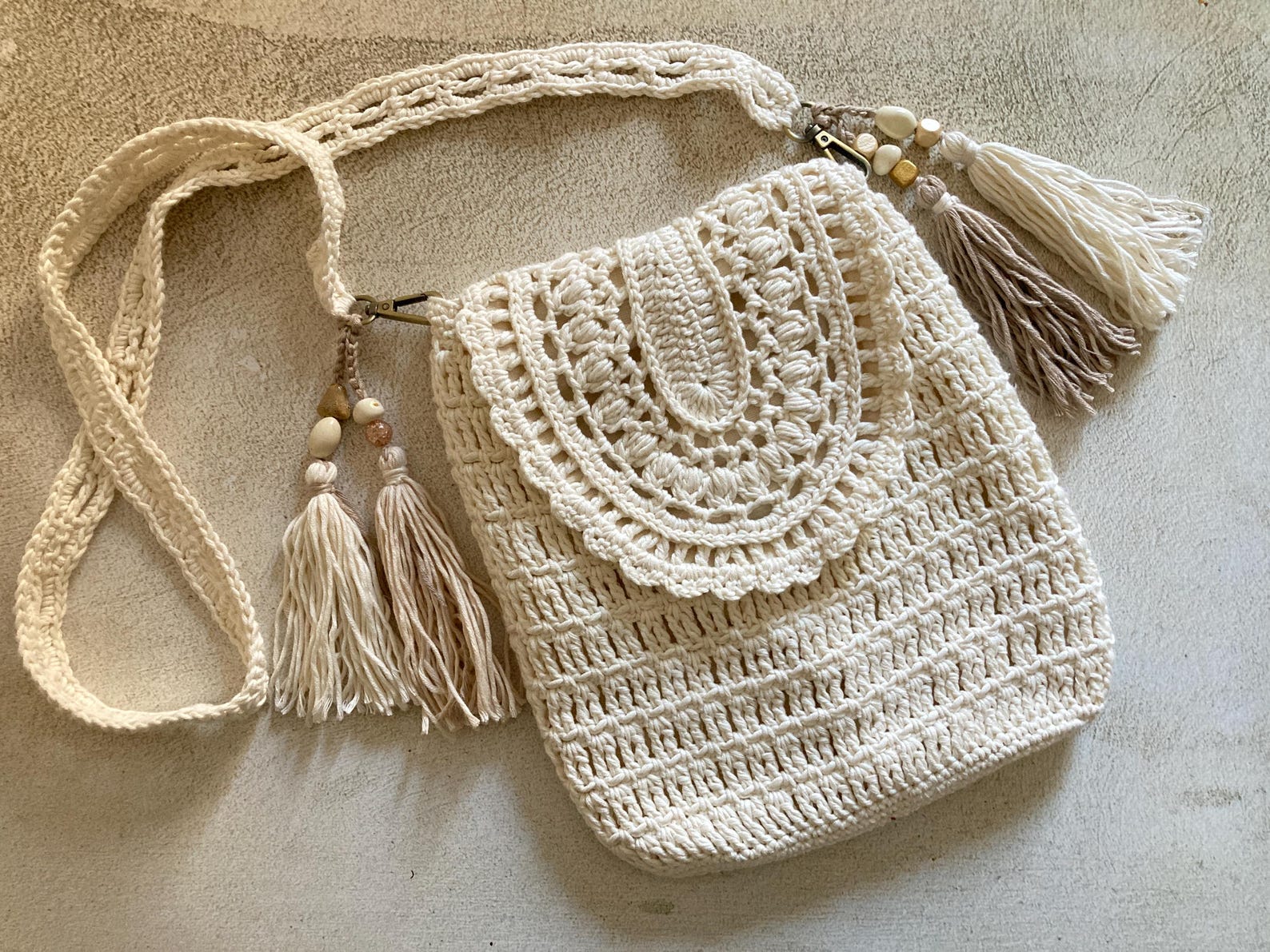 Lei Bag Crochet Pattern | Lacy Boho Crossbody Bag Pattern | Summer ...