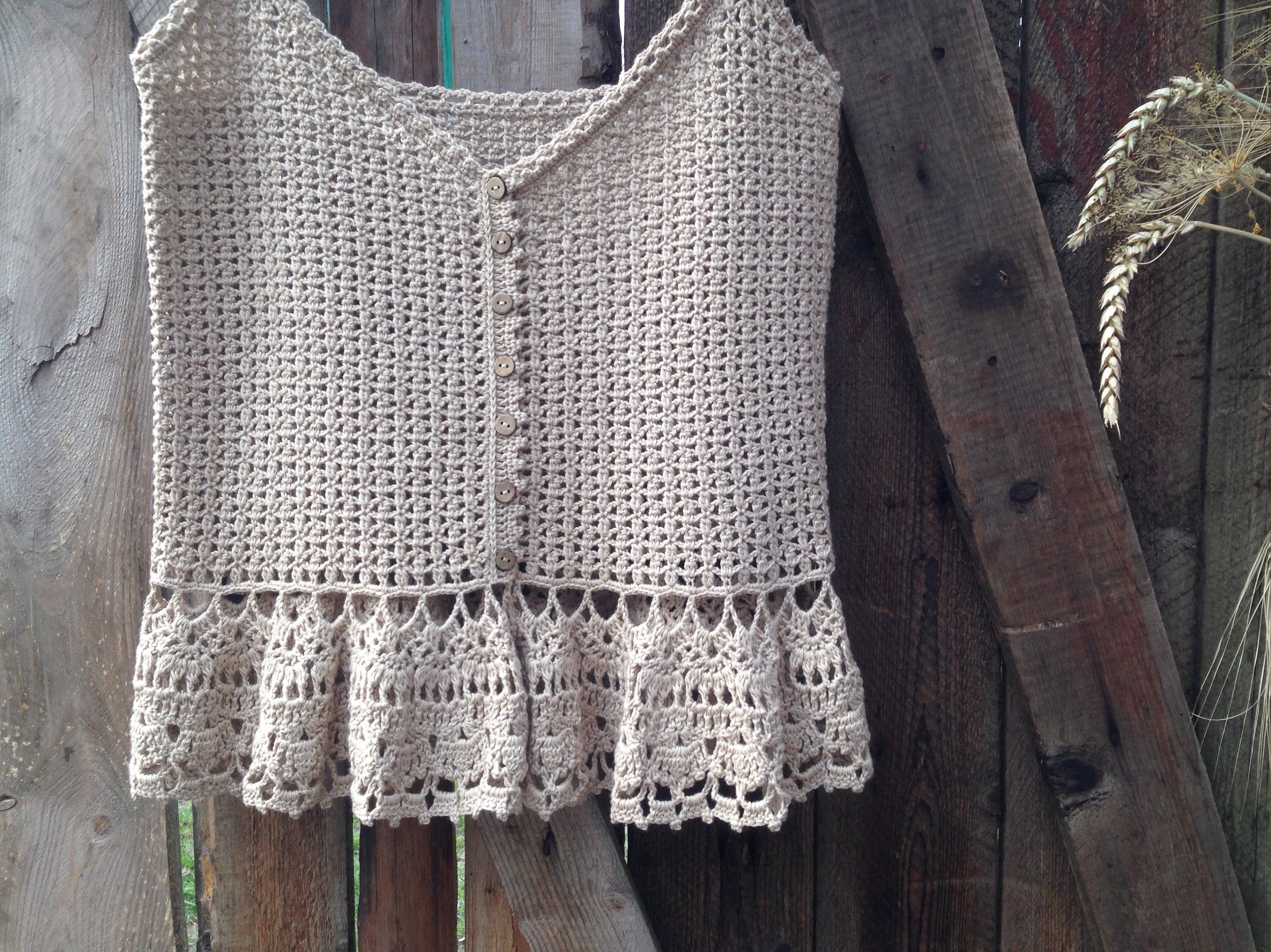 Summertime Vintage Crochet Top Pattern Crochet Tank Top | Etsy