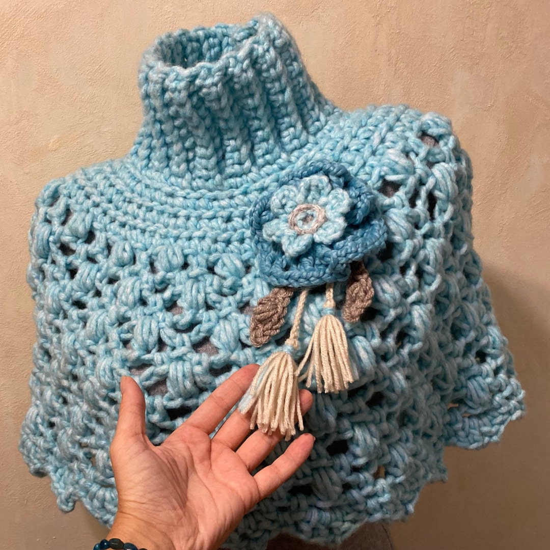 Blue Sky Lace Capelet With Brooch Pattern: Written Instruction for ...