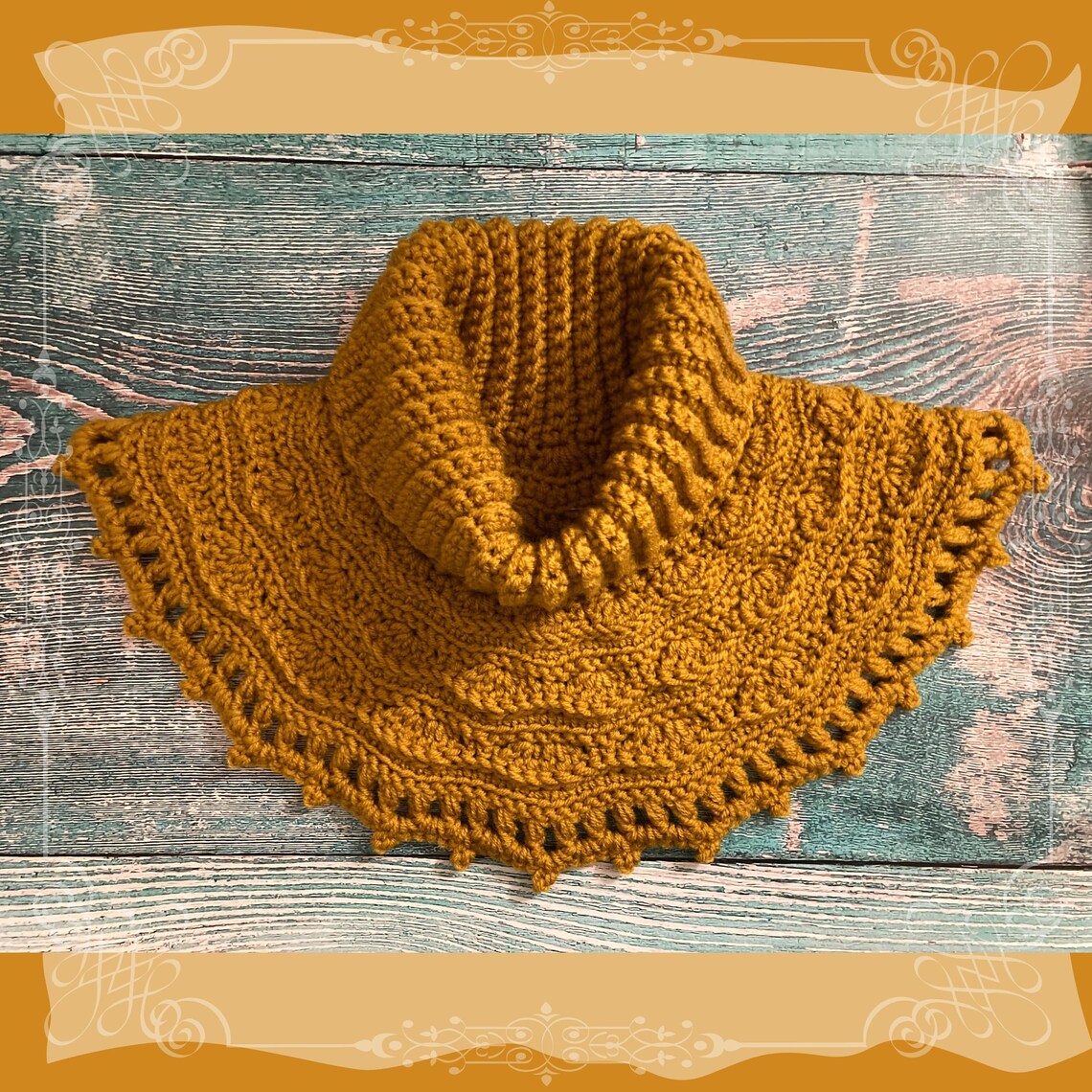 Mustard Dreams Neck Warmer Crochet Pattern | Crocheted Neck Warmer ...
