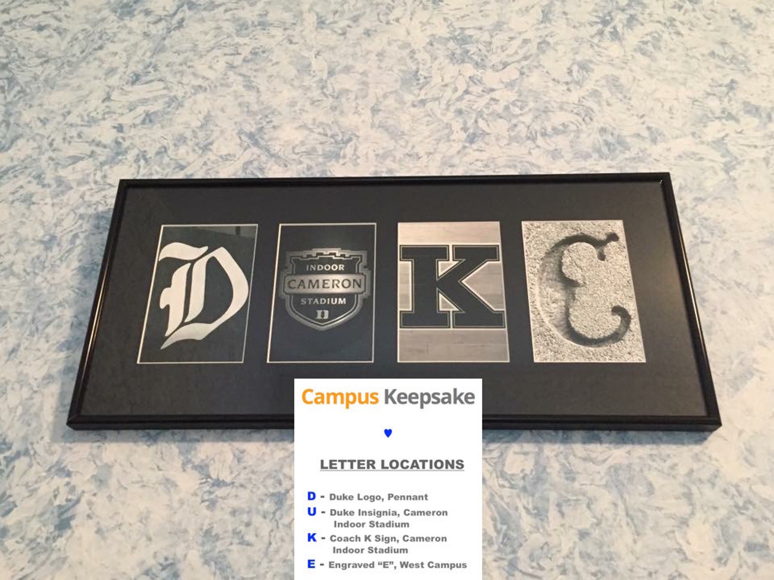 DUKE Home Decor. Spelled Photographs From Duke U. Bevel - Etsy