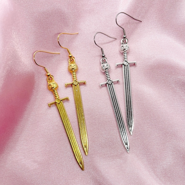 Dagger Earrings - Etsy