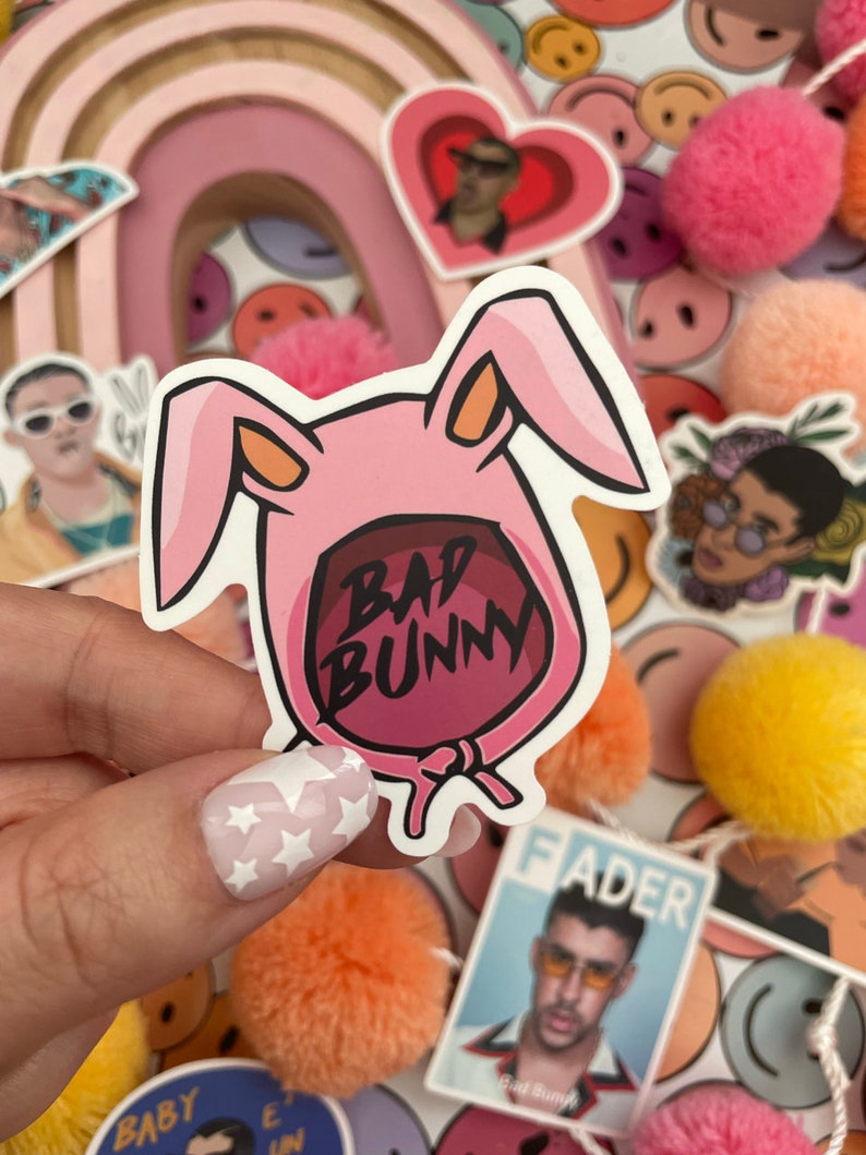 Bad Bunny Stickers *random Mix Bundle Vinyl El Conejo Malo Waterproof ...
